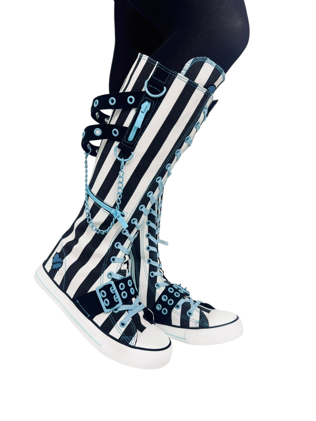 RAWR XD FRANKIE STEIN - BLACK/WHITE/BLUE - Y.R.U. Womens HiTop Sneaker ...